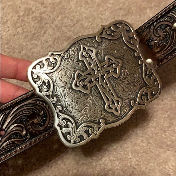 Accessories | Genuine Leather Cross Belt | Poshmark